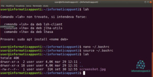 Alias bash - creare alias in bashrc su ubuntu linux - Informaticappunti